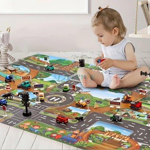 Parking Lot Road Sign Map Mat – Decency