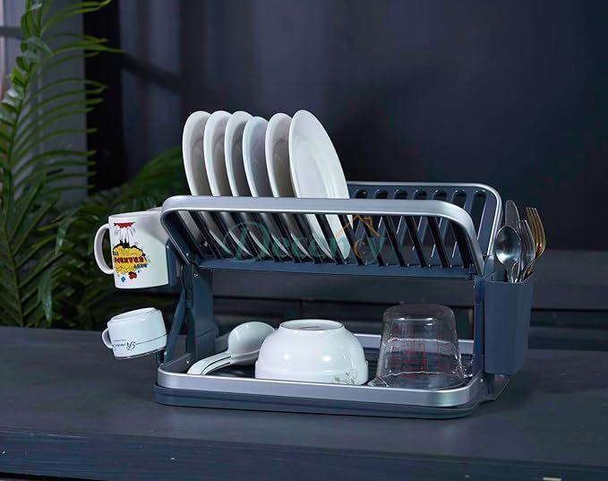 Binca 2 Tier Foldable Dish Rack – Decency