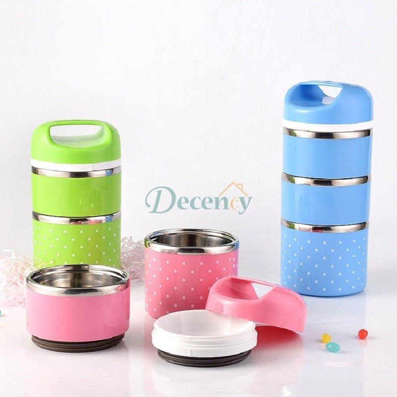 Stainless Steel Round Lunch Tiffin Box – Decency
