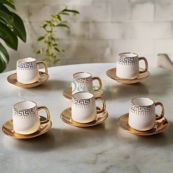 Luxury 6 pc Mugs and Saucer set – Decency
