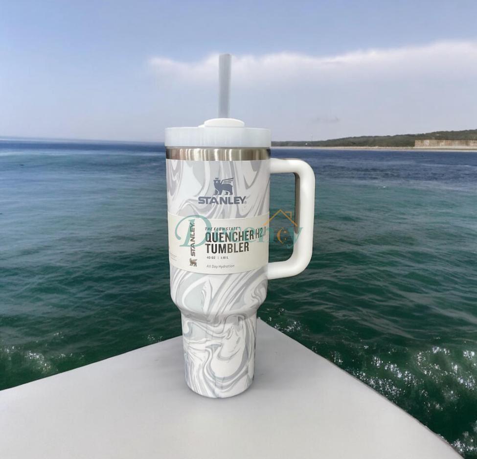 Stanley Quencher H2.0 Tumbler | 40 OZ | Polar Swirl | Rose Swirl – Decency