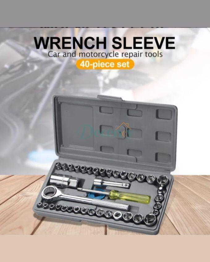 40 Pcs Combination Socket Wrench Set Tool Kit – Decency